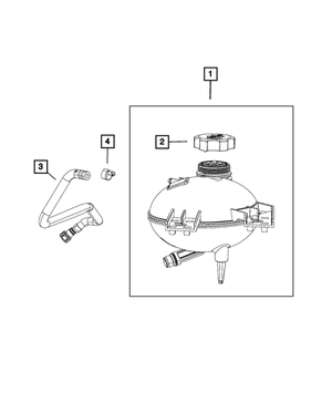 2015-2021 Mopar Coolant Reservoir 68327756AA | Mopar eStore
