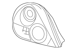 2003-2004 Hyundai Tiburon Combo Lamp Assembly 92401-2C020 | QuirkParts