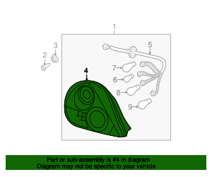 2003-2004 Hyundai Tiburon Combo Lamp Assembly 92401-2C020 | QuirkParts