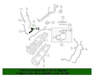 2007-2018 Jeep Canister Hose 52059787AC | TascaParts.com