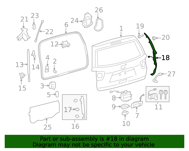 84260-0C012 - Pinch Sensor - 2008-2022 Toyota Sequoia | OEM Genuine ...