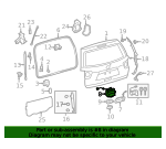 2008-2022 Toyota Sequoia Lock Assembly, Back Door With Motor 69110 ...
