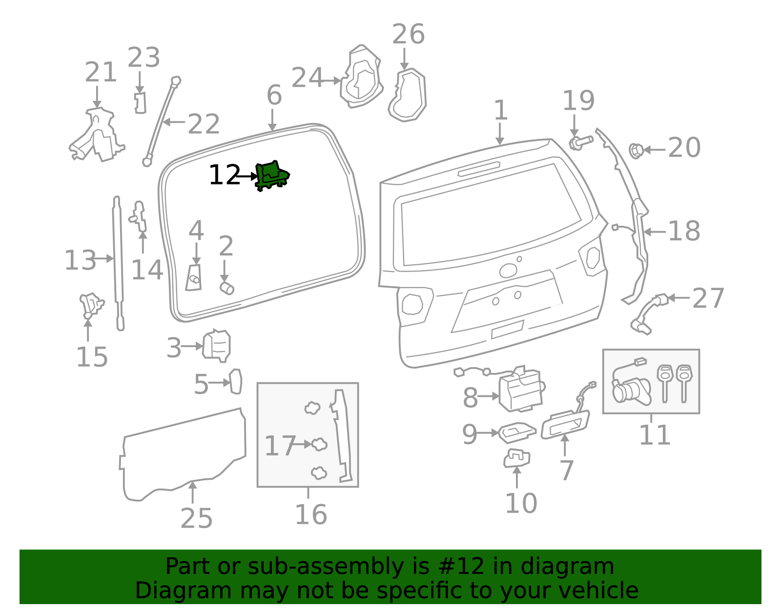 2008-2022 Toyota Sequoia 2008-2022 Toyota Sequoia - Hinge 68810-0C031 ...