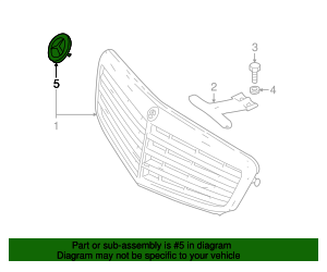 204-817-03-16 - Grille Emblem 2008-2014 Mercedes-Benz | AutoNationParts.com