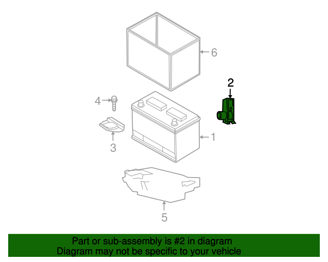 06508538AA - Battery U-Nut - 2008-2017 Mopar | Mopar Parts Canada