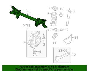 2017-2019 Ford Axle Beam HC3Z-3010-E | QuirkParts