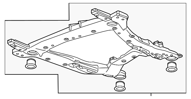 2019-2024 Chevrolet Blazer Drivetrain and Front Suspension Cradle ...