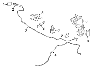 2021-2022 Volvo XC60 Headlight Washer Nozzle 32328267 | AutoNationParts.com