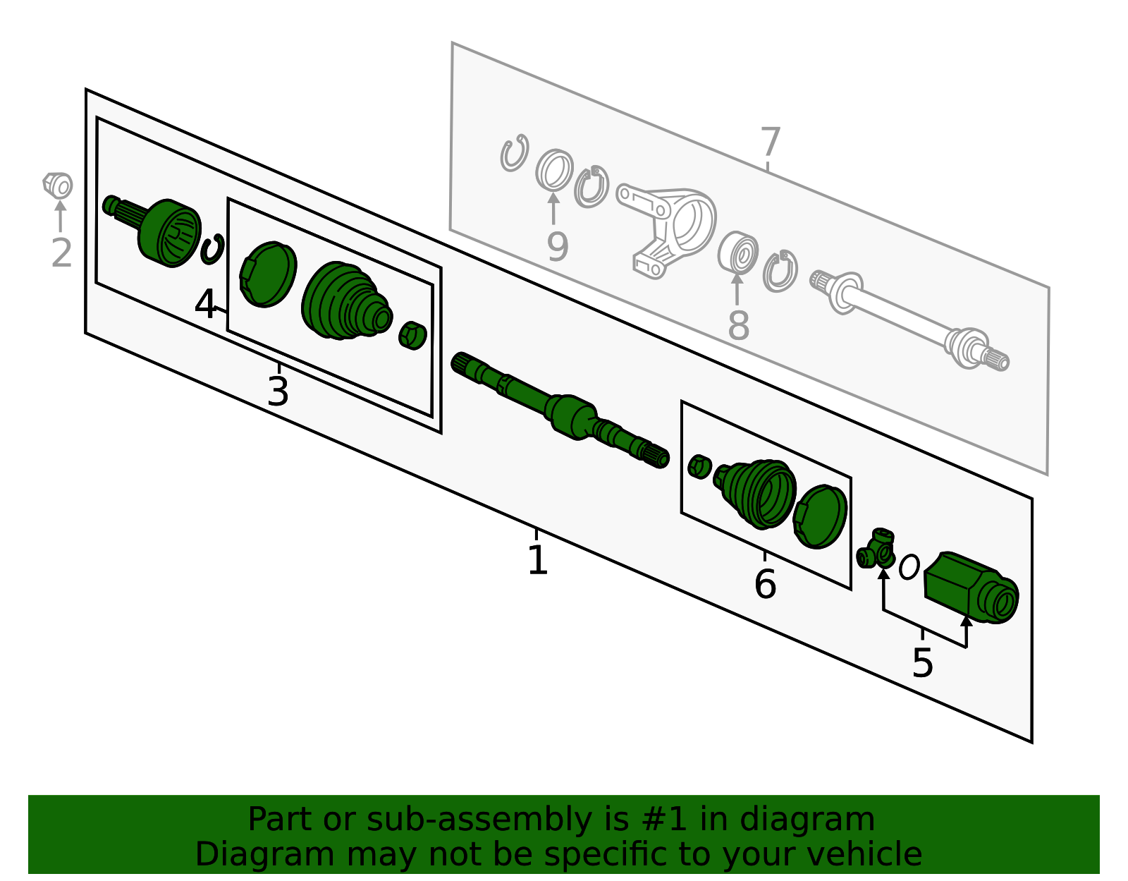 44306-TGG-A51 - 2017-2021 Honda Civic - Drive Shaft Assembly L | Genuine Honda Parts
