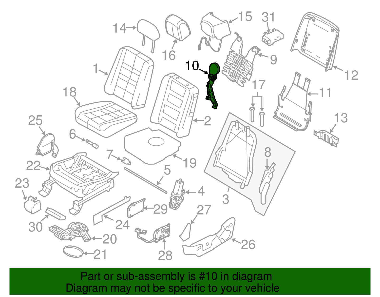 AA5Z-19N550-A - 2009-2019 Ford - Temperature Controlled Seat Blower ...