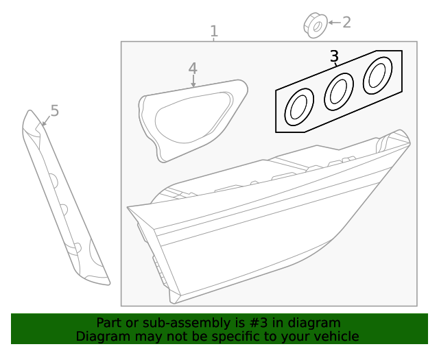 83A-998-191 - Tail Lamp Assembly Seal Kit 2019-2024 Audi Q3 | Audi OEM ...