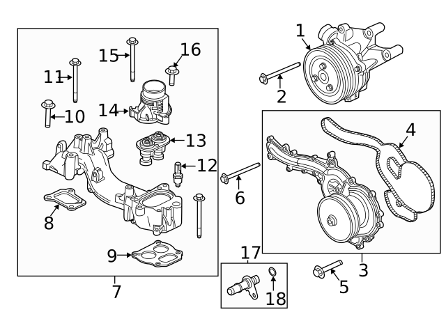 Factory Direct OEM Engine Coolant Pipe O-Ring Part# HC3Z-8527-B Fits ...