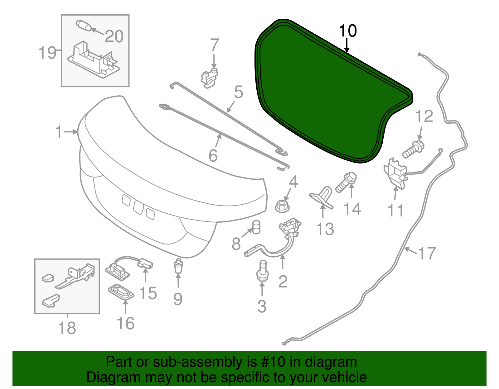 87321-3Y002 - Weatherstrip | World OEM Parts Hyundai
