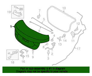 2013-2015 Hyundai Trunk Lid 69200-3X290 | OEM Parts Online