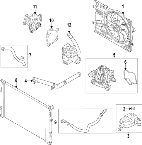 Radiator & Components for 2022 Kia Sorento | TascaParts.com