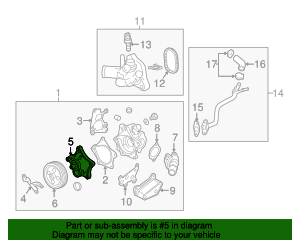 2016-2022 GM Water Pump Housing 12681165 | TascaParts.com