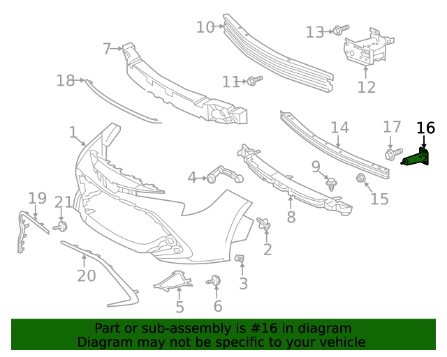52133-02120 - Lower Bracket - 2019-2022 Toyota Corolla | OEM Genuine ...