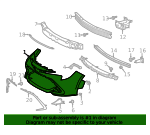 52119-12994 - Cover Front Bumper L P - 2019-2022 Toyota Corolla | OEM ...