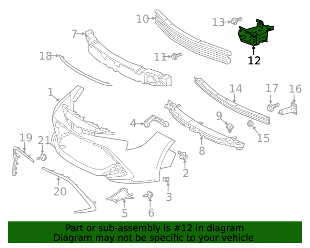57014-02170 - Stay Bracket - 2019-2022 Toyota Corolla | OEM Genuine ...