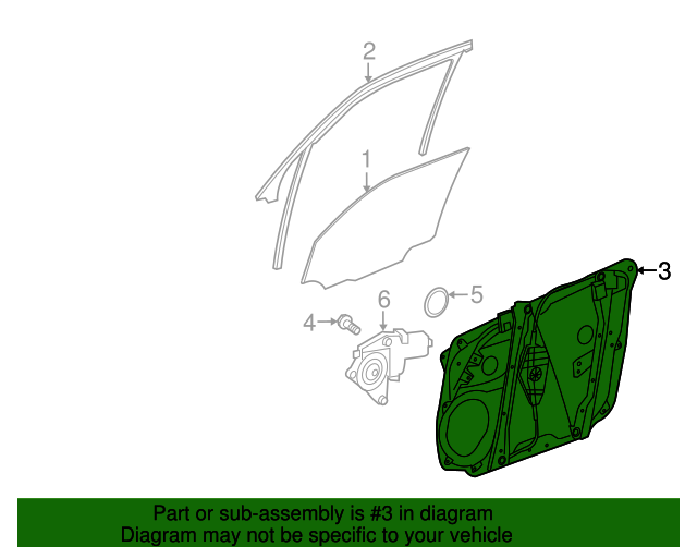 253-720-65-03 - Window Regulator 2017-2023 Mercedes-Benz ...