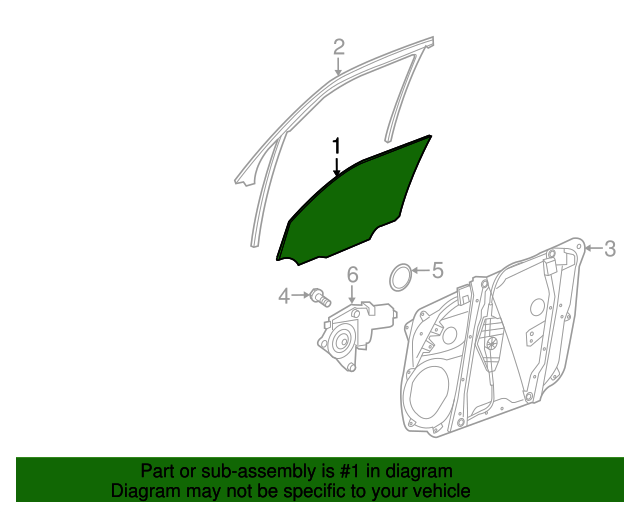 2017-2022 Mercedes-Benz Door Glass 253-725-80-00 | MB OEM Parts