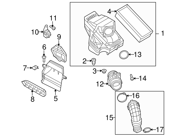2009-2017 Audi Intake Pipe Clamp N-911-521-01 | TascaParts.com