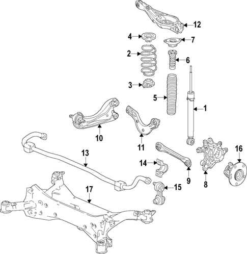 Rear Suspension for 2022 Honda Accord | Honda Parts Online