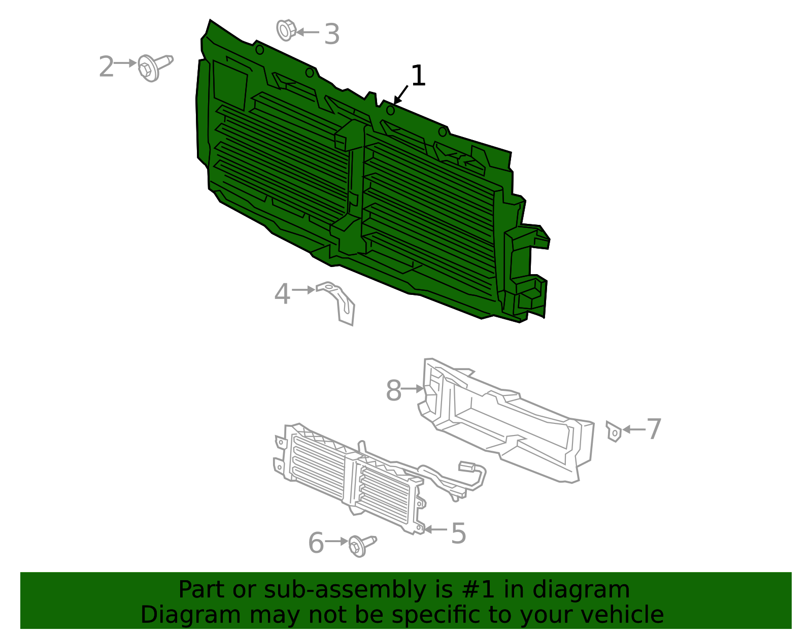 GM Parts | (85023720) - Shutter | GM Parts Store