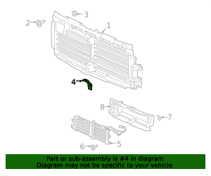 84590764 - Front Bumper Impact Bar Bracket 2020-2023 GM ...