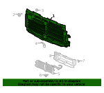 2020-2023 GMC Front Bumper Shutter 84735801 | TascaParts.com