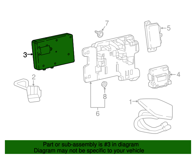 2022 Buick Enclave Serial Data Gateway Module 13542838 | GMPartsDirect.com