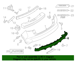 2013-2017 Nissan Juke Valance Panel 850B2-3YW0A | TascaParts.com