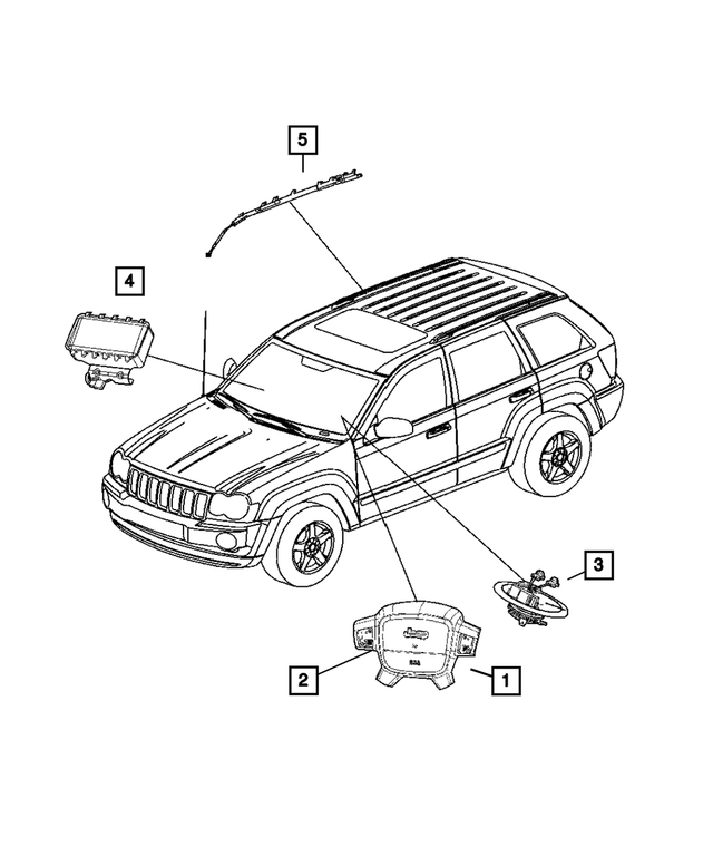 2005-2006 Jeep Steering Control Module 68241522AC | My Mopar Parts
