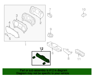 2018-2019 Kia Sportage Display Switch 96540-D9700 | GetOEMParts.com