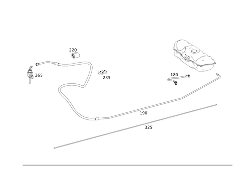 Fuel Lines, Gasoline Vehicles for 2017 Mercedes-Benz G550 4x4 ...