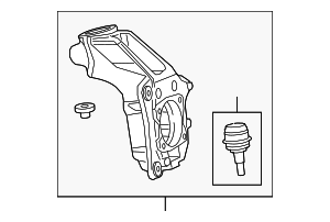 2019-2020 Jeep Cherokee Knuckle - Passenger Side (RH) 68305298AC ...