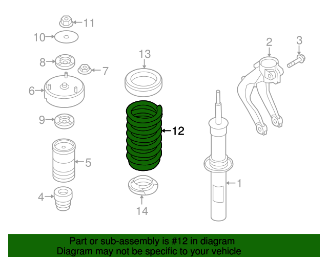 31-33-6-782-992 - Coil Spring - 2008-2014 BMW X6 | Buy BMW Parts Now