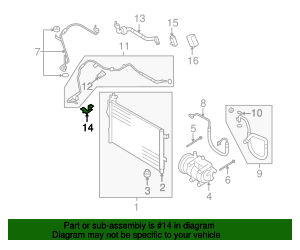 2009-2012 Hyundai Elantra A/C Refrigerant Line Bracket 97785-2H400 ...