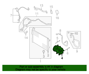 97701-2H140 - Compressor Assembly - 2007-2012 Hyundai Elantra | World ...