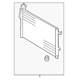 Genuine Condenser Assembly for 2007-2012 Hyundai Elantra | Part# 97606 ...