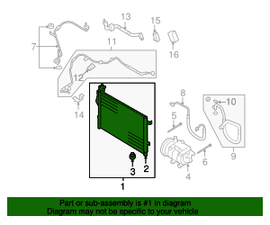 2007-2012 Hyundai Elantra Condenser Assembly 97606-2H010-AS | QuirkParts