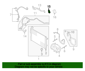 97626-2H000 - Expansion Valve 2007-2009 Hyundai Elantra | Hyundai Parts Pro