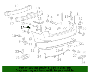 52197-53030 - Upper Bracket - 2010-2020 Lexus | My L Parts