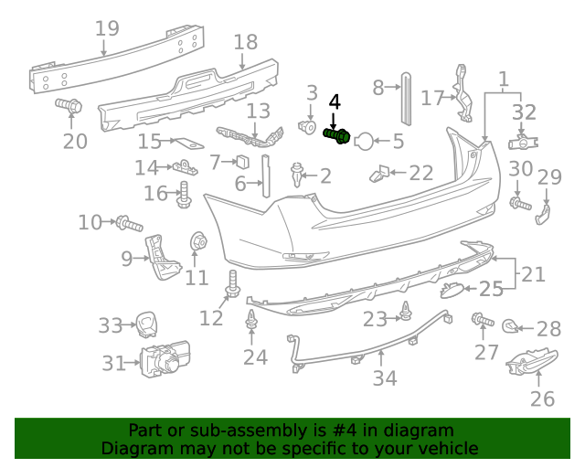 90159-60500 - Bumper Cover Screw 2001-2024 Lexus | Lexus of Stevens ...