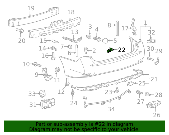 52535-0E030 - Valance Panel Upper Retainer 2008-2023 Lexus | Longo ...