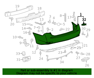 2016-2020 Lexus Bumper Cover 52159-30966 | OEM Vehicle Parts