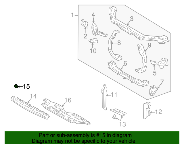 1997-2003 Toyota Fender Liner Retainer 53879-20020 | Toyota Parts