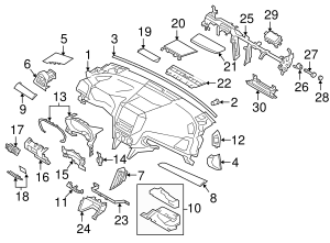 2017-2022 Subaru Reinforced Beam Mount Bolt 901700188 | Subaru Parts Plus