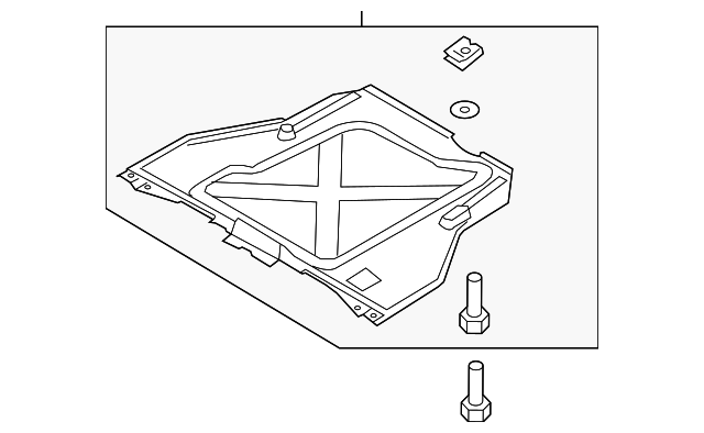 2005-2011 Audi Radiator Support Splash Shield 4F0-863-822-A ...