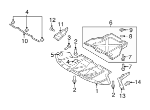4F0-863-821-K - Front Deflector 2005-2011 Audi | Audi OEM Parts